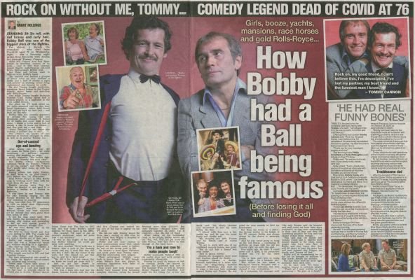 Bobby's death - Newspaper Tributes - Comedy Kings